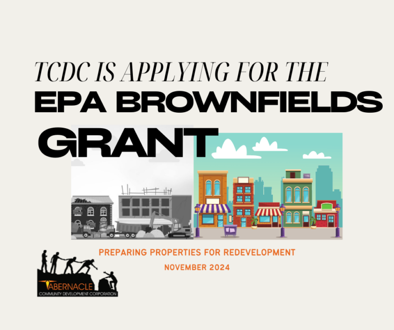 EPA Brownfields Grant – Tabernacle Community Development Corporation